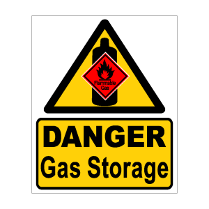 Danger: Gas Storage – Mac Safety Signs