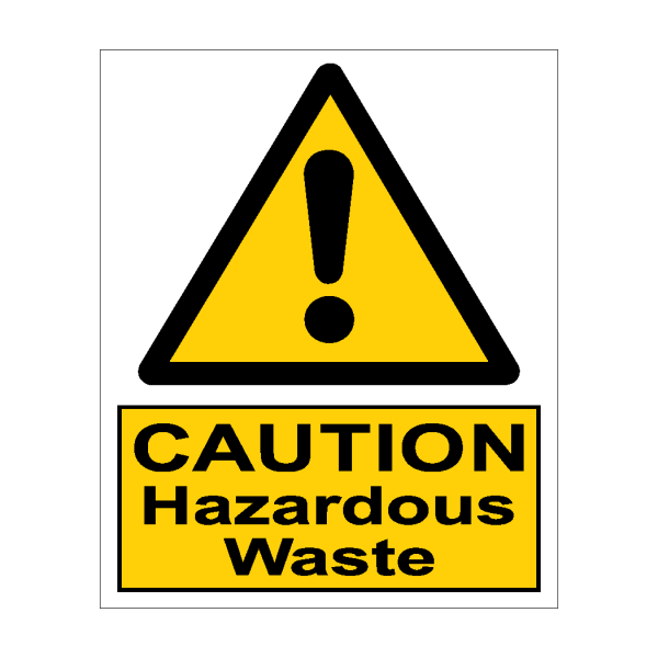 Caution: Hazardous Waste – Mac Safety Signs