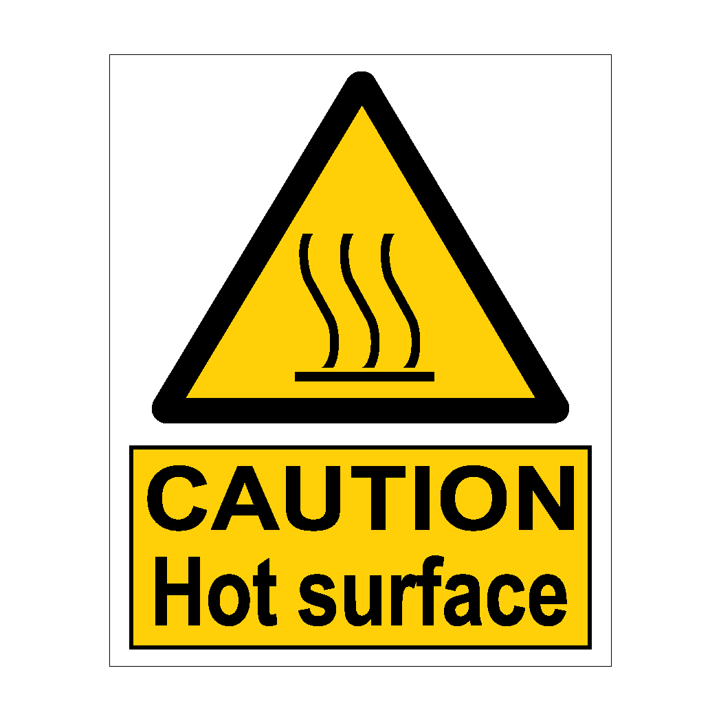 Caution: Hot Surface – Mac Safety Signs