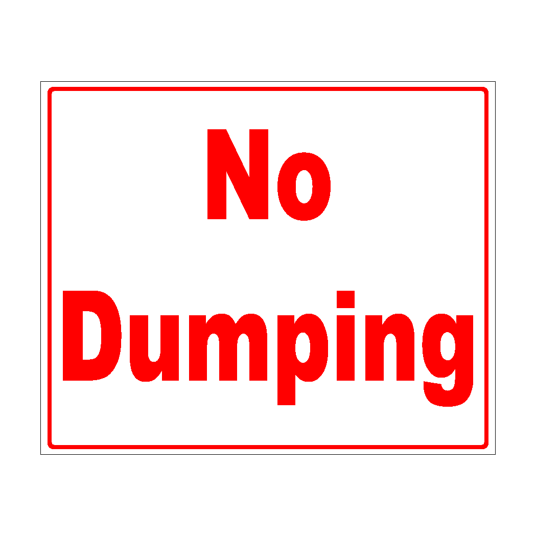 No Dumping – Mac Safety Signs