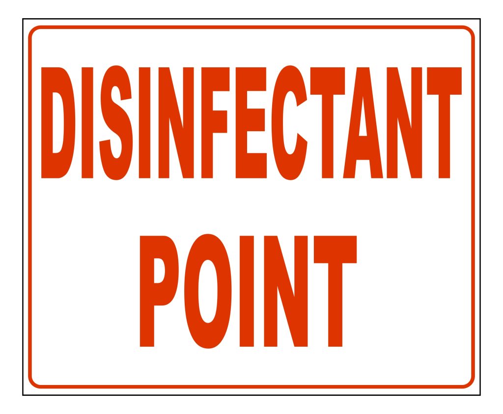 Disinfection Point – Mac Safety Signs