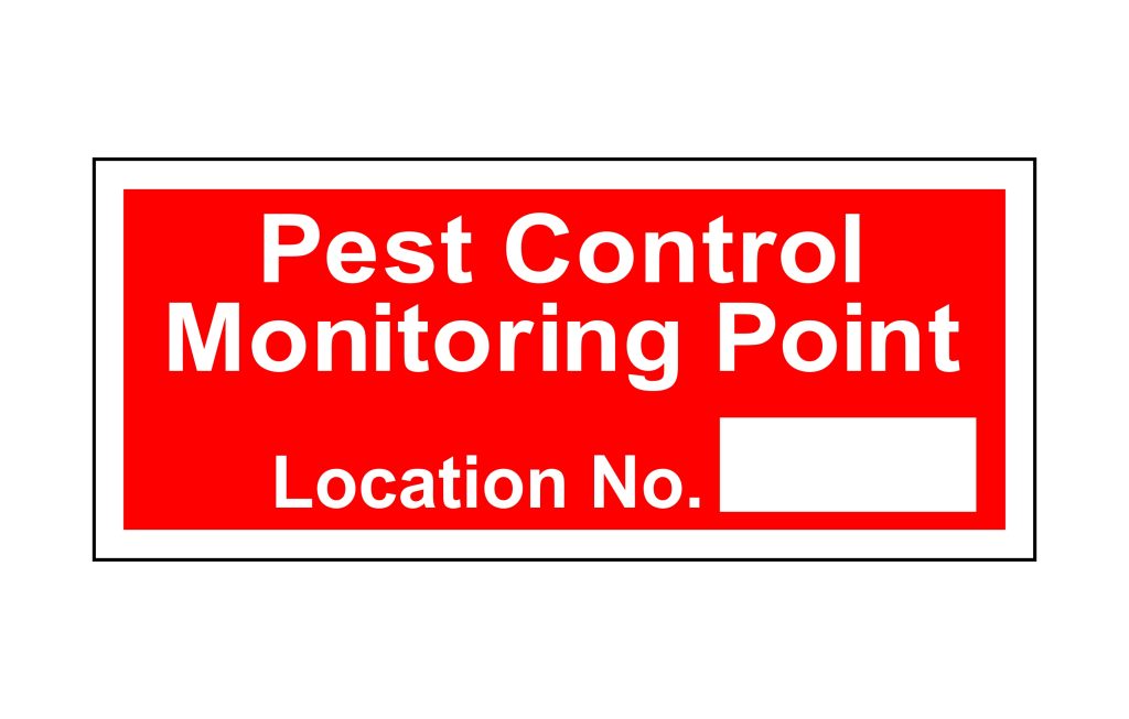Pest Control Monitoring Point - Mac Safety Signs