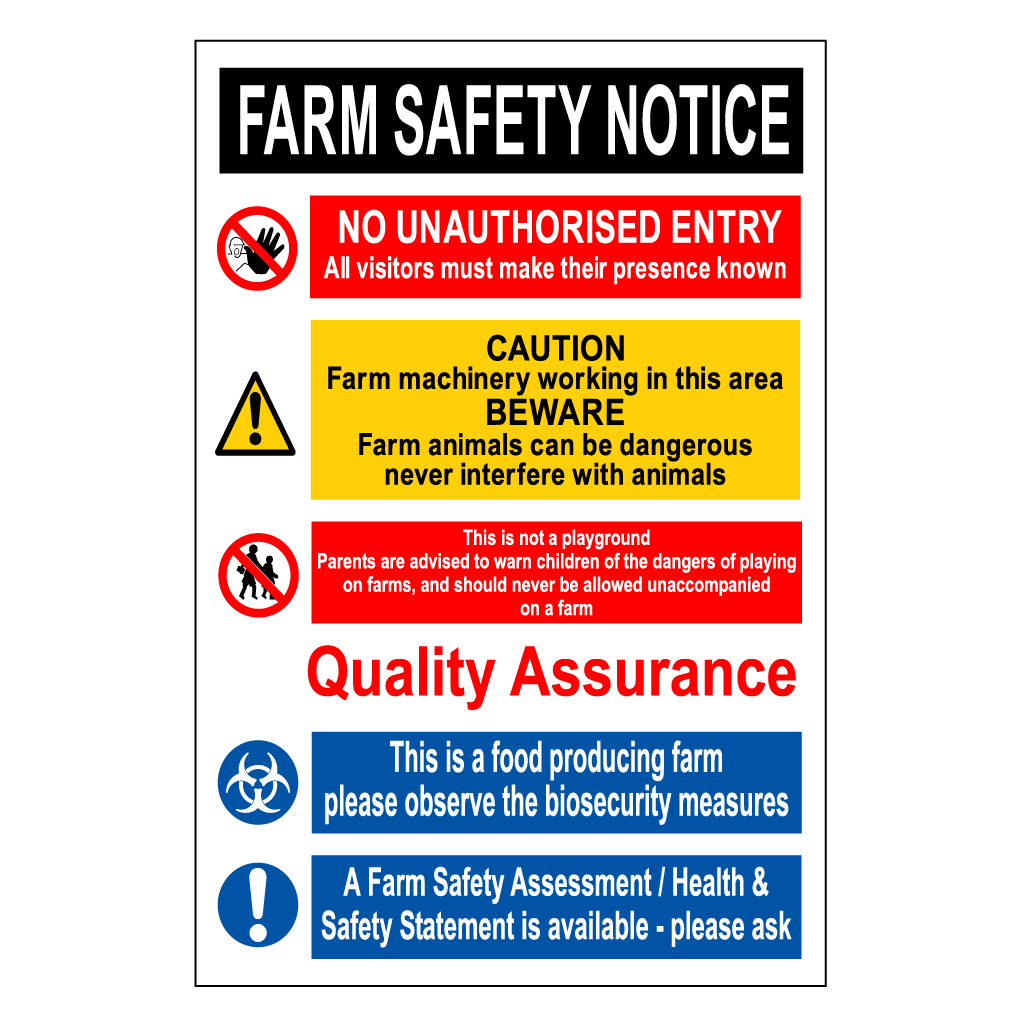 Farm Safety and Quality Assurance – Mac Safety Signs