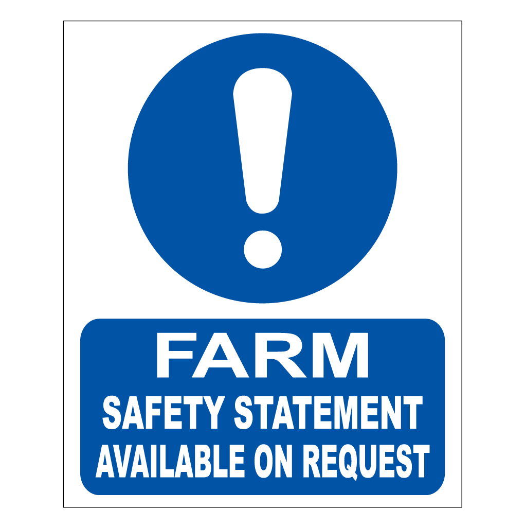 Safety Statement Available On Request – Mac Safety Signs